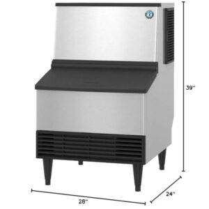 Hoshizaki KM-231BAJ, Crescent Cuber Ice Maker, Air-Cooled, Built in Storage Bin