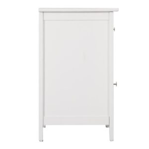 Glory Furniture Izzy 1 Drawer 1 Door Nightstand in White