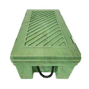 HOMZ Foot Locker Storage Container, Green Camo