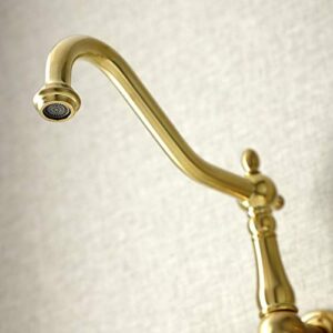 Kingston Brass KS1287PKL Duchess Kitchen Faucet, Brushed Brass