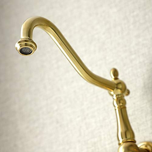 Kingston Brass KS1287PKL Duchess Kitchen Faucet, Brushed Brass