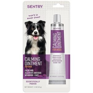 sentry calming ointment for dogs, fast-acting releif for anxious dogs, 1.5 oz