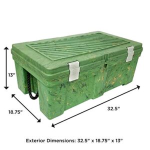 HOMZ Foot Locker Storage Container, Green Camo