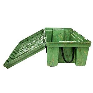 HOMZ Foot Locker Storage Container, Green Camo