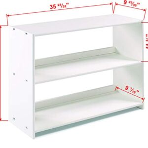 Donco Kids Louver Low LOFT Bookcase White (790-DW)