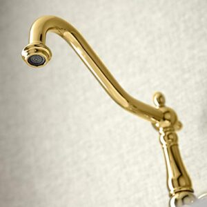 Kingston Brass KS1282PKL Duchess Kitchen Faucet, Polished Brass