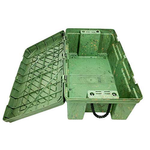 HOMZ Foot Locker Storage Container, Green Camo