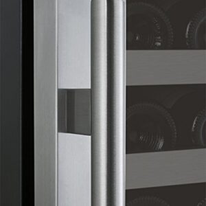 Allavino 24" Wide FlexCount II Tru-Vino 128 Bottle Single Zone Stainless Steel Left Hinge Wine Refrigerator