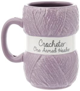 boxer gifts one armed hooker novelty gag crochet mug | realistic yarn detailing | funny christmas, birthday, white elephant or mother’s day gift for her