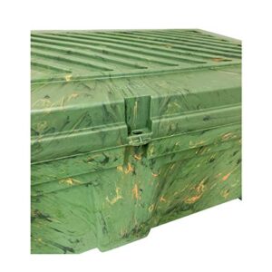 HOMZ Foot Locker Storage Container, Green Camo