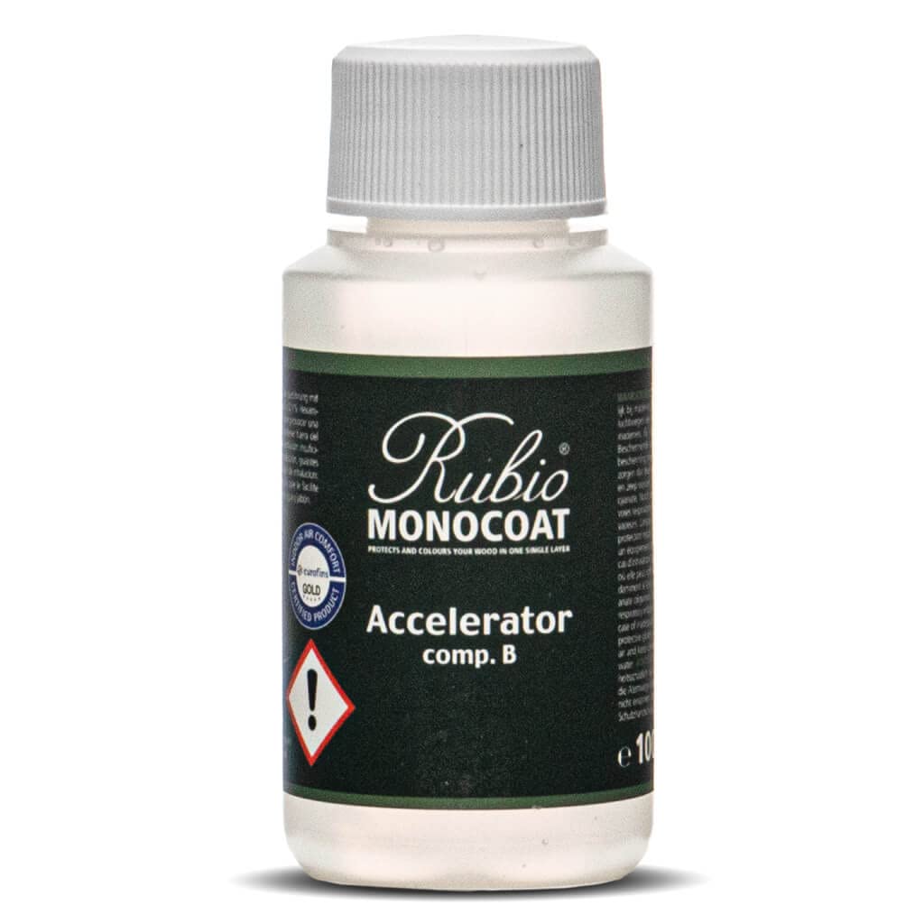 Rubio Monocoat Wood Oil Accelerator & Hardener | Oil Plus Part B | for Use with Oil Plus Part A, SheenPlus, and Hybrid Wood Protector | 100 mL