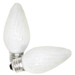 boldjduuo3 13820-25f/w/bl/2pk 120v f15 decor flame tip light bulb c