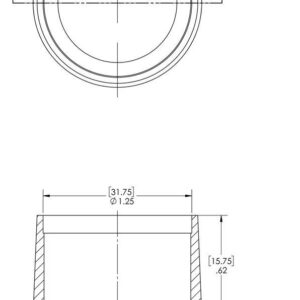 SBDs FCR-20 Caplugs (Pack of 10) LDPE Finishing Caps for Round Tubing 1.25” OD, 62” Depth - Heavy Wall Construction for Furniture, Lawn, Appliances, Fitness Equipment n Thread Protection Made in USA