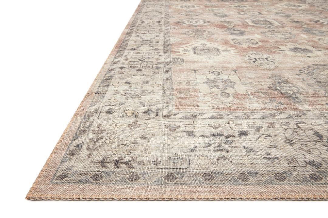 Loloi II Hathaway Collection HTH-03 Java / Multi 9'-0" x 12'-0", .25" Thick, Area Rug, Soft, Durable, Printed, Modern, Low Pile, Non-Shedding, Easy Clean, Living Room Rug