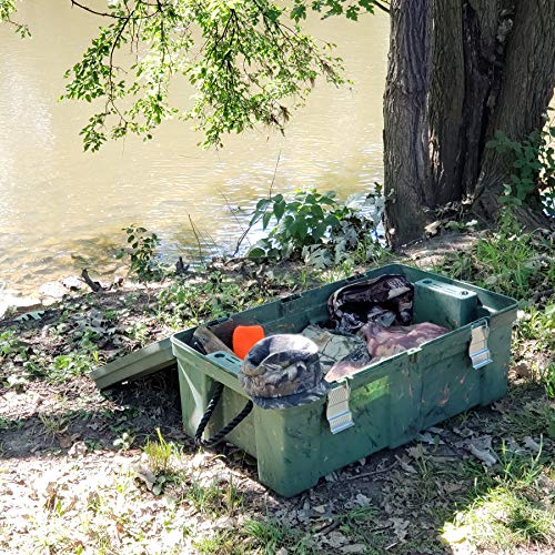 HOMZ Foot Locker Storage Container, Green Camo