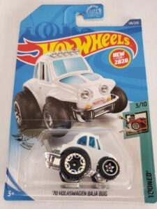 hot wheels 2020 tooned '70 volkswagen baja bug, white 126/250