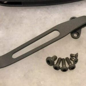 Gray Titanium Deep Pocket Clip & Screw Set For Kershaw 1660 Leek Frame Lock Only