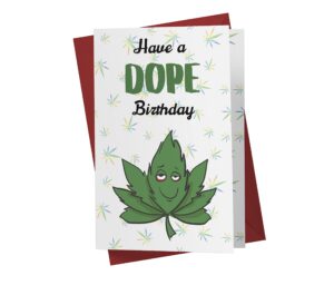 karto funny marijuana birthday card for men and women - 5.5 x 8.5 inches - envelope included