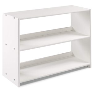 donco kids louver low loft bookcase white (790-dw)