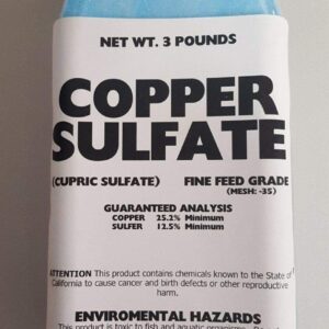 Copper Sulfate Fine Crystals 3lb Jar