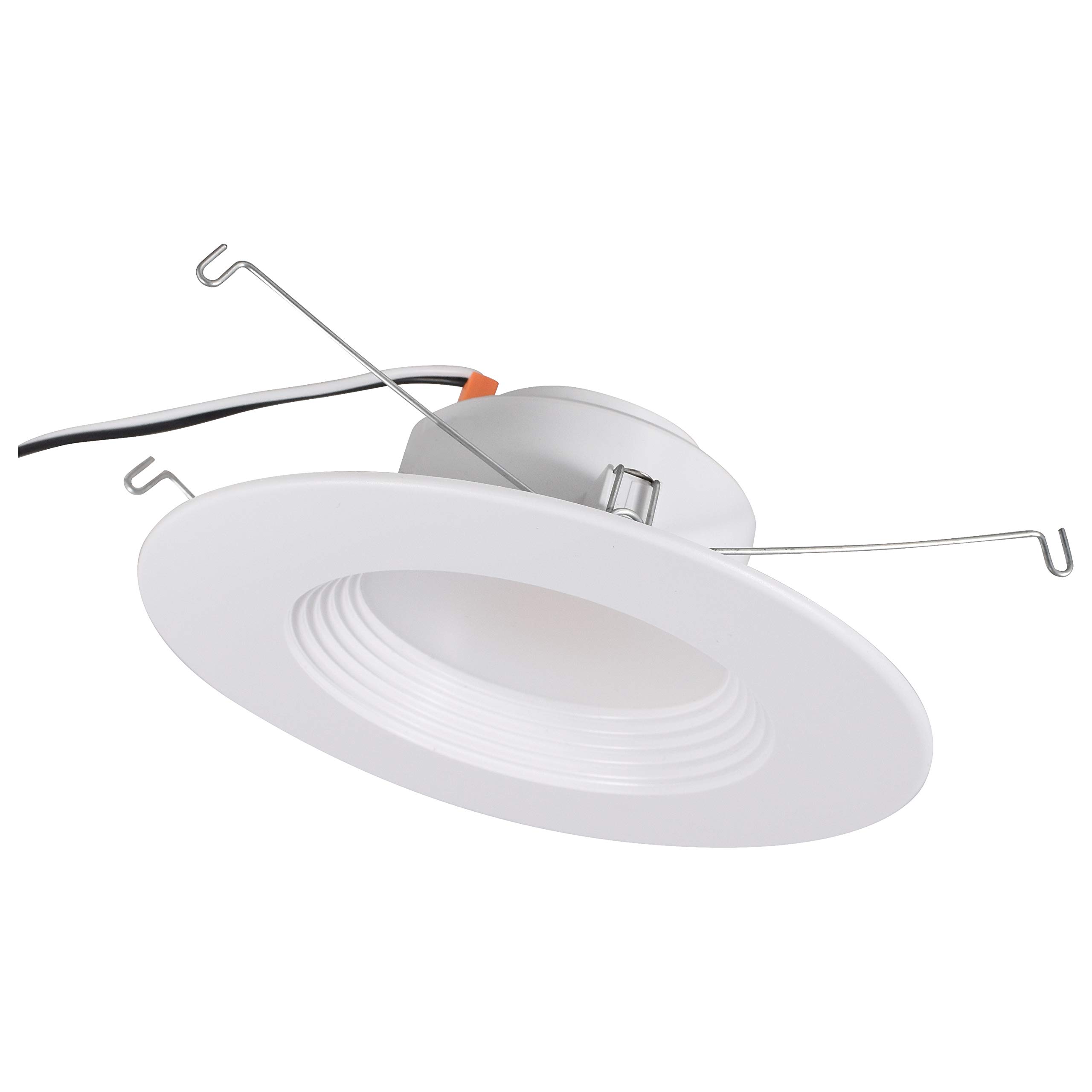 SYLVANIA 40631 LED Recessed Downlight with White Baffle Reflector 5" / 6", 8.5W, Dimmable, 92 CRI, 725 Lumens, 5000K, Daylight - 1 Pack (40631)