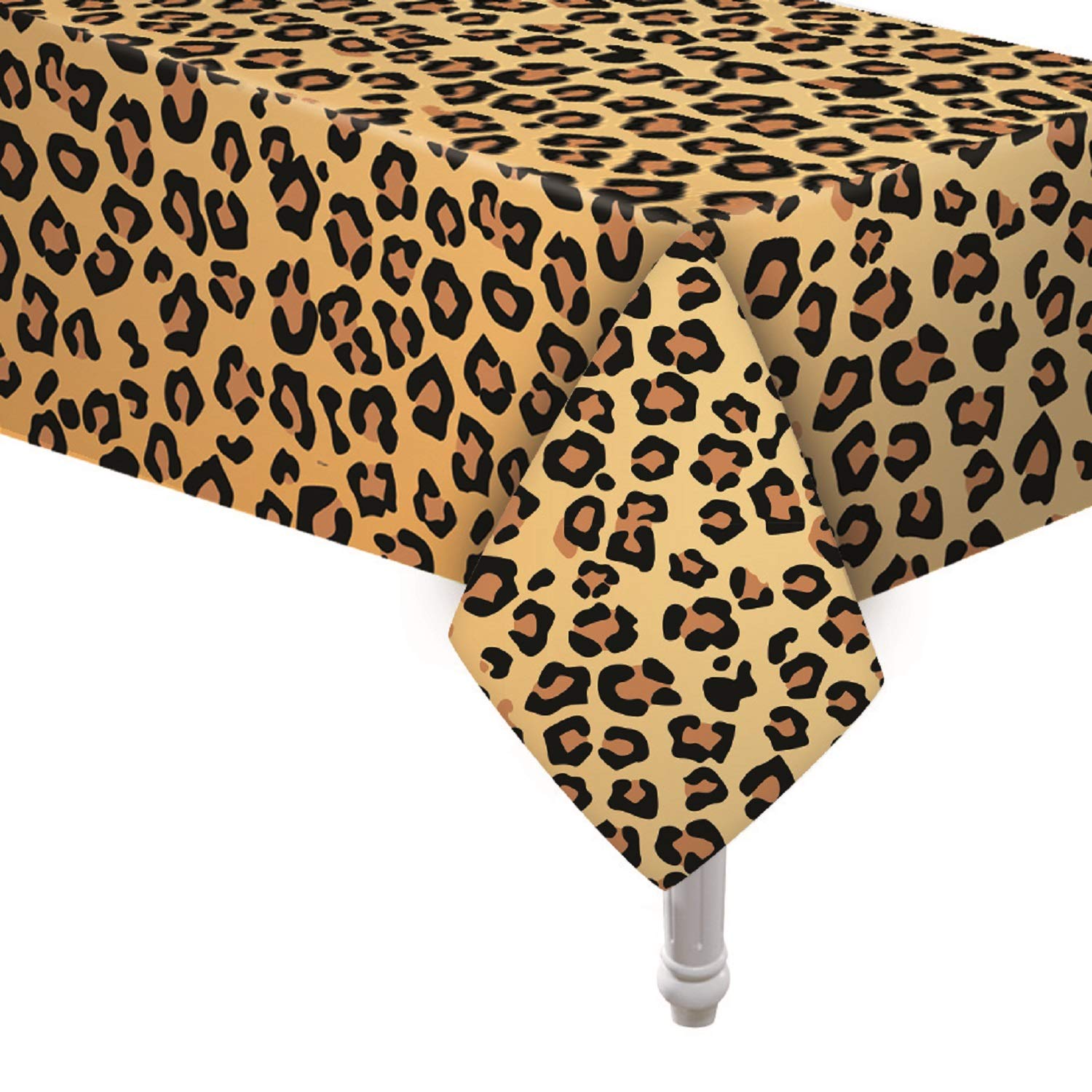 Oojami 5 Pack Animal Safari Theme Zoo Print Table Cover Animal Theme Tablecloth Party Supplies/Ideal for Birthday Parties, Animal Theme Party, Baby Showers, Zoo Jungle Safari Themed Party