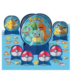 table decorating kit (23 pc set) - sturdy, perfect party essential for themed parties & events, pokemon