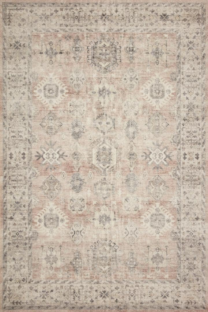 Loloi II Hathaway Collection HTH-03 Java / Multi 9'-0" x 12'-0", .25" Thick, Area Rug, Soft, Durable, Printed, Modern, Low Pile, Non-Shedding, Easy Clean, Living Room Rug