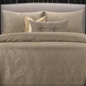 Overstock F Scott Fitzgerald Jazz Club Bronze Luxury Duvet Cover and Insert Set King 6 Piece