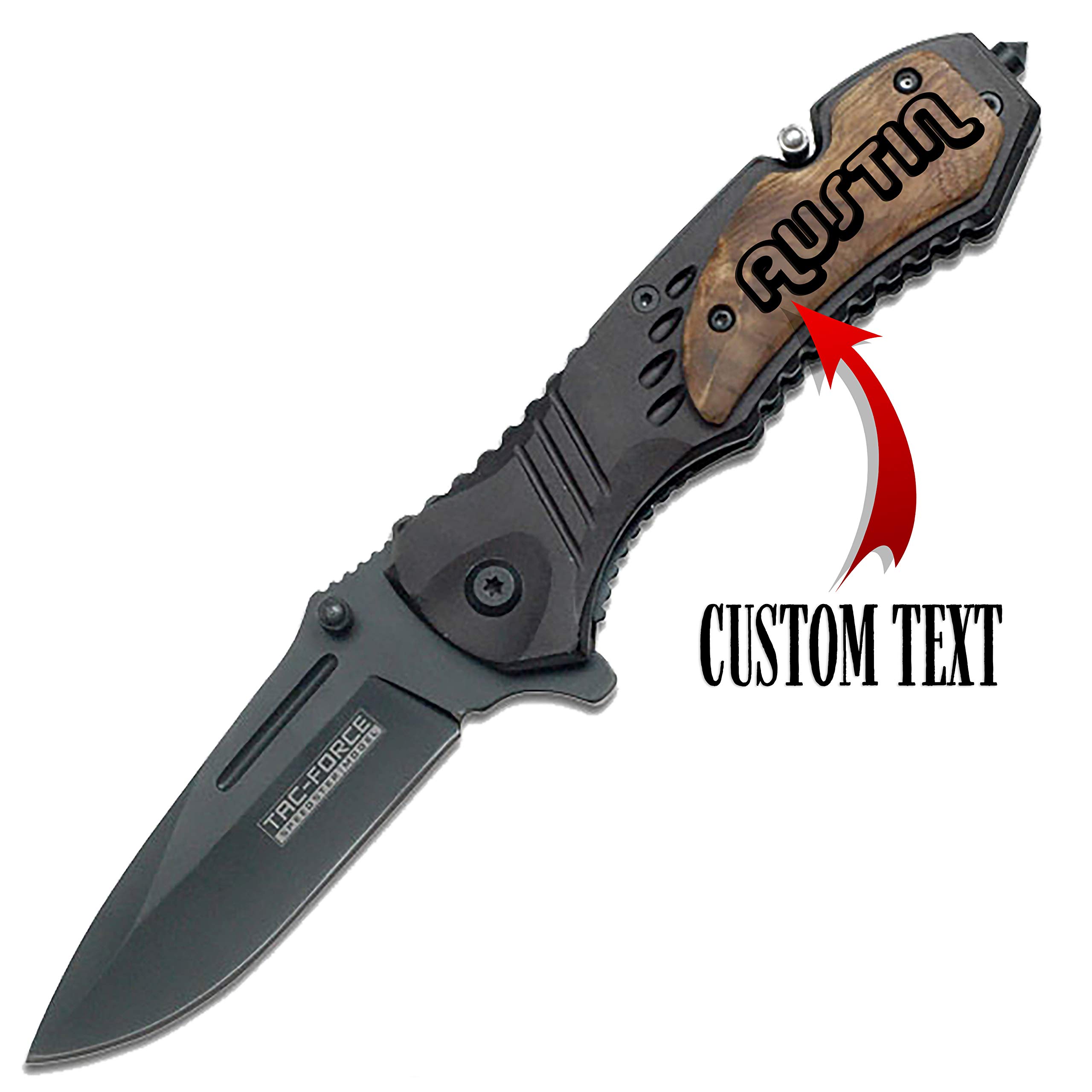 Personalized Tac-Force Gentlemens Knife, Different Custom Names Knife, Father's Day Gift, Engraved With Your Personalizations, Design Your Own