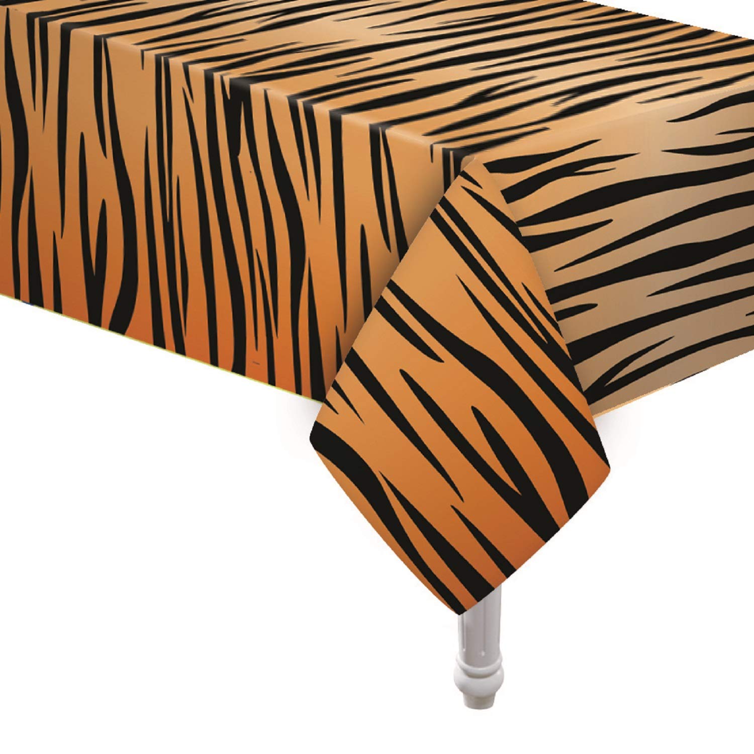 Oojami 5 Pack Animal Safari Theme Zoo Print Table Cover Animal Theme Tablecloth Party Supplies/Ideal for Birthday Parties, Animal Theme Party, Baby Showers, Zoo Jungle Safari Themed Party