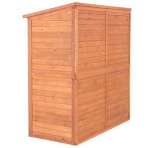 Leisure Season MSS6602-T Storage-Sheds, Medium Brown