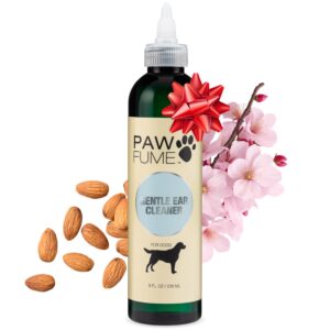 pawfume gentle ear cleaner for dogs – natural dog ear cleaner solution – ear wax cleaner for dogs ear treatment for dogs – dog ear wash ear cleaning solution for dogs – dog ear wash cleaner