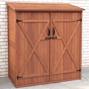 leisure season mss6602-t storage-sheds, medium brown