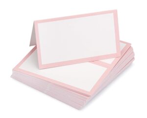 tented place cards - 50 pack - folded place cards are ideal for wedding place cards, buffet food label, banquet tables, cocktail parties, and name cards. made of 14 pt. matte card stock.