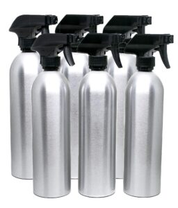 5gen. fifth generation distribution 6 pack empty aluminum spray bottles with sprayers 20 oz.