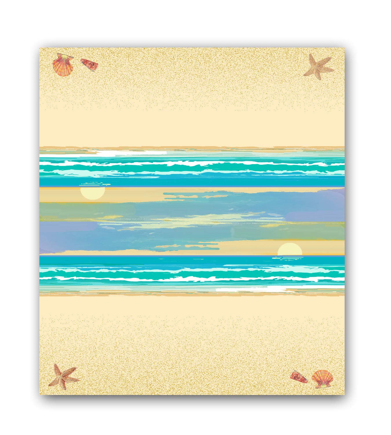 Stonehouse Collection Beach Name Place Cards - 25 Guest Seating Name Cards - Beach & Tropical Table Tents - Wedding Seating, Party Name Cards (Beach)