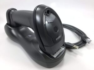 zebra symbol general purpose li4278 1d bluetooth cordless linear imager/barcode scanner, with cradle and heavy-duty shielded 7-foot usb cable (cba-u21-s07zar) (renewed)