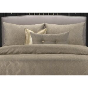 Overstock F Scott Fitzgerald Jazz Club Bronze Luxury Duvet Cover and Insert Set King 6 Piece