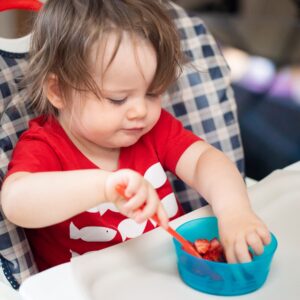 Cuddly Hippo Kids Plastic Dinnerware Set of 6 Multi Color Bowls - Reusable, BPA-Free, Dishwasher Safe and Microwaveable