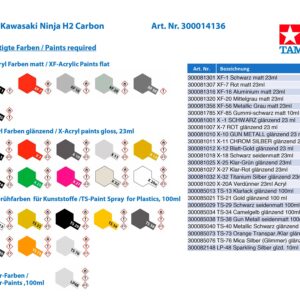 Tamiya 300014136 Kawasaki 1/12 Scale Plastic Model Assembly kit