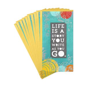 hallmark graduation card money holders or gift card holders, life is a story (10 cards with envelopes)