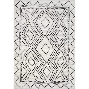 nuLOOM Mila Moroccan Diamond Trellis Area Rug, 4x6, Grey