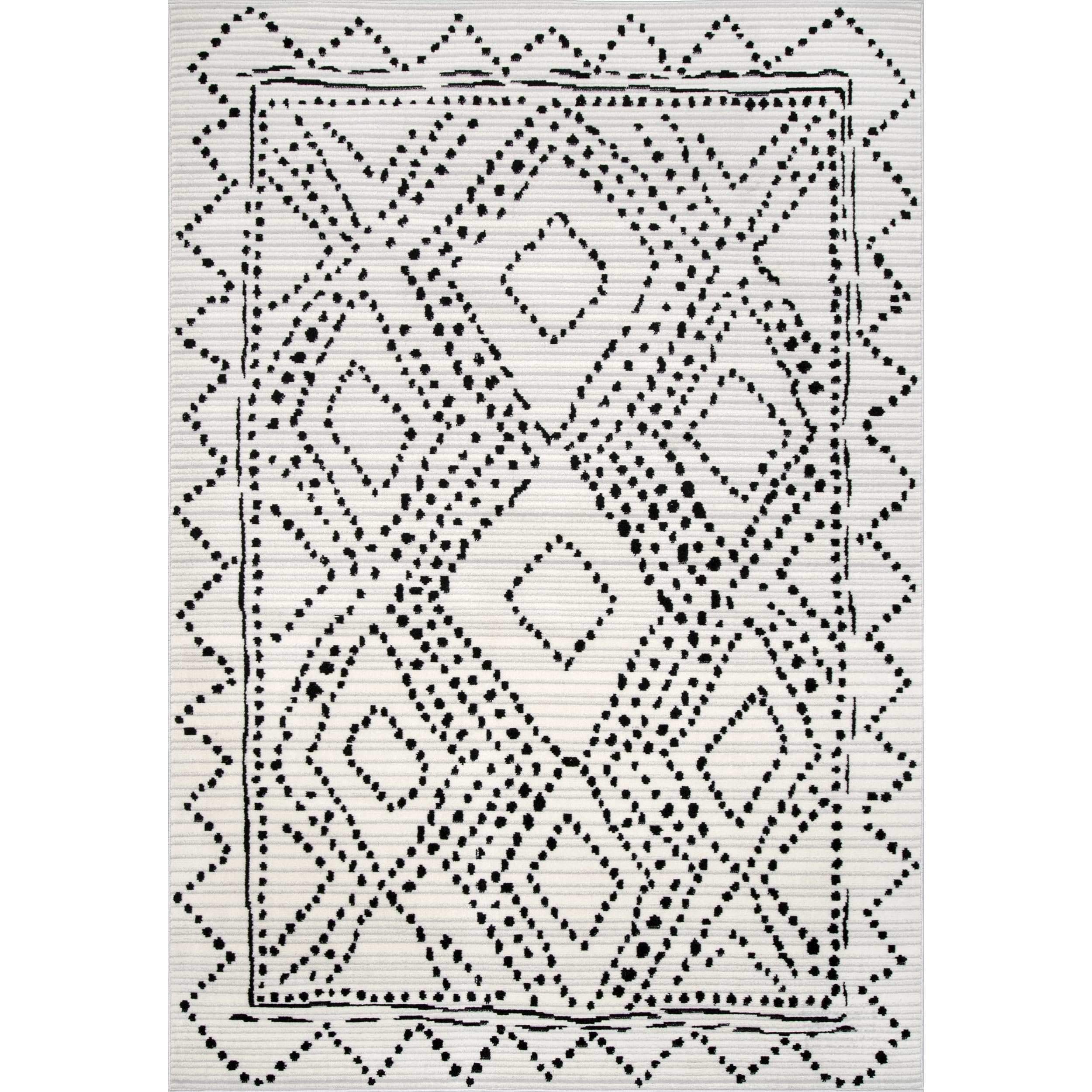 nuLOOM Mila Moroccan Diamond Trellis Area Rug, 4x6, Grey