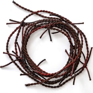 skeleteen barb wire garland decorations - rusty barbed wire country rodeo western themed indoor and outdoor home party décor