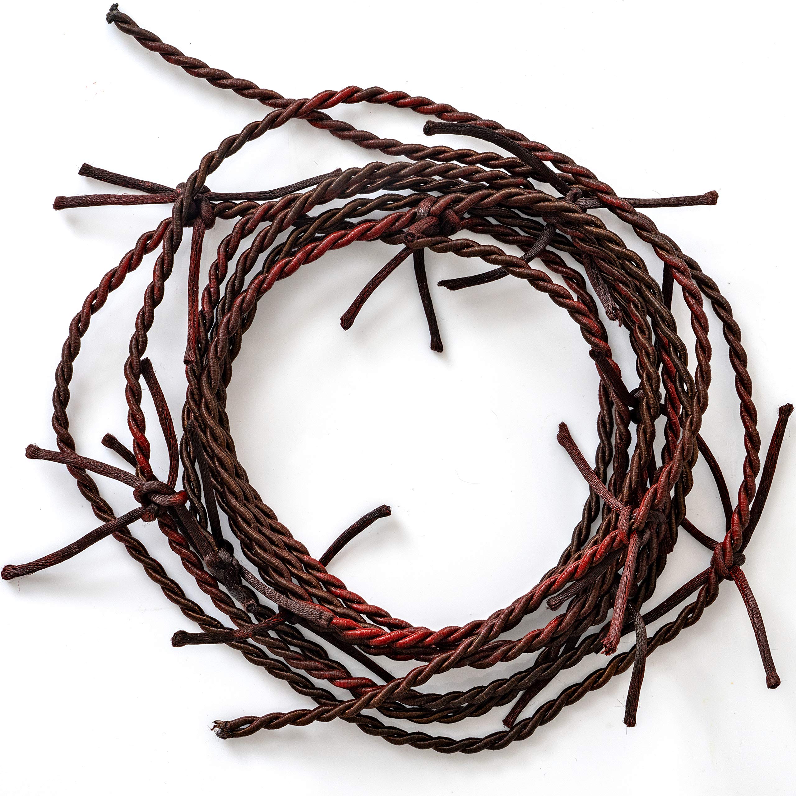 Skeleteen Barb Wire Garland Decorations - Rusty Barbed Wire Country Rodeo Western Themed Indoor and Outdoor Home Party Décor