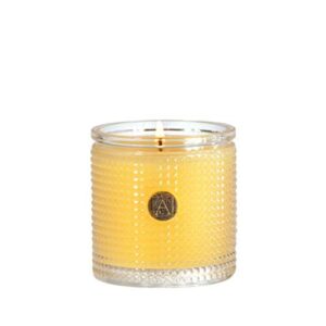 aromatique agave pineapple textured glass scented jar candle