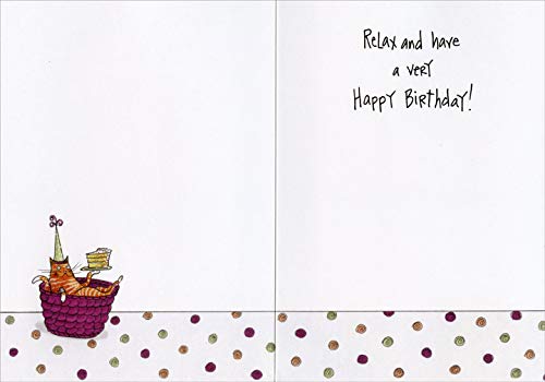 Oatmeal Studios Two Cats in Kitchen Funny/Humorous Birthday Card