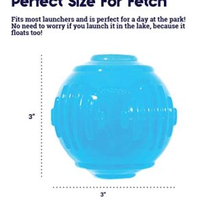 Petstages Orka Tennis Ball Treat-Dispensing Dog Chew Toy, Blue