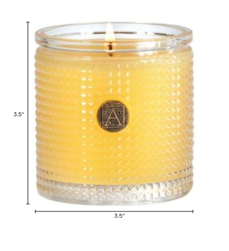 Aromatique Agave Pineapple Textured Glass Scented Jar Candle